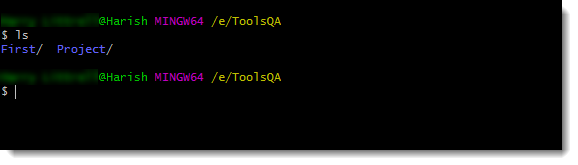 Most Common Directory commands on Git Bash/Shell